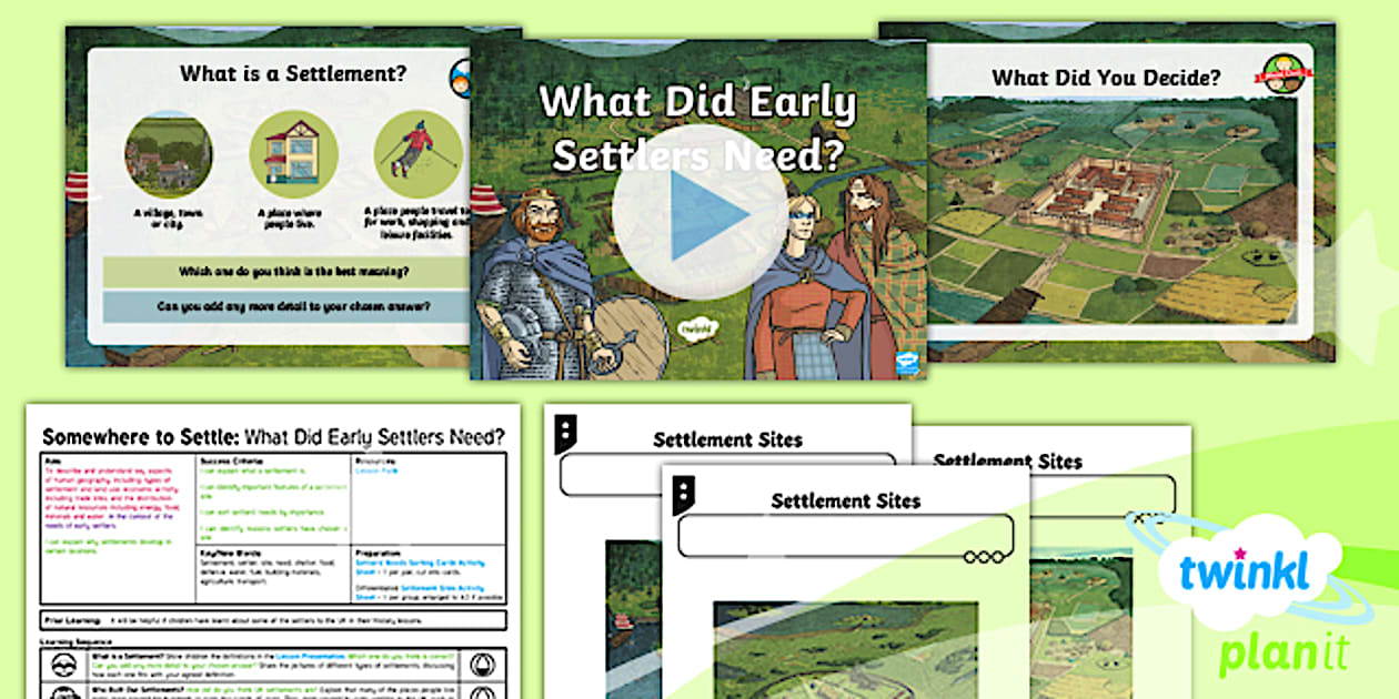 KS2 Geography: Anglo-Saxon Settlements Need? Part 1 - Twinkl