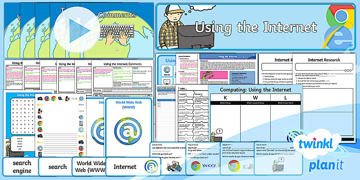 Computing: Using the Internet Year 2 Unit Pack - Twinkl