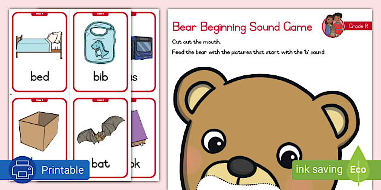 Gr. R Phonics Printable Game: B Sound (Teacher-Made)