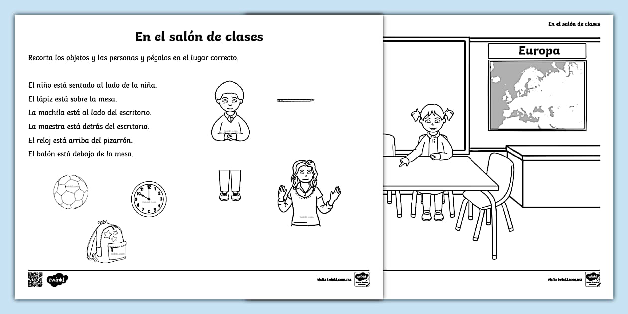 Preposiciones de lugar (teacher made) - Twinkl