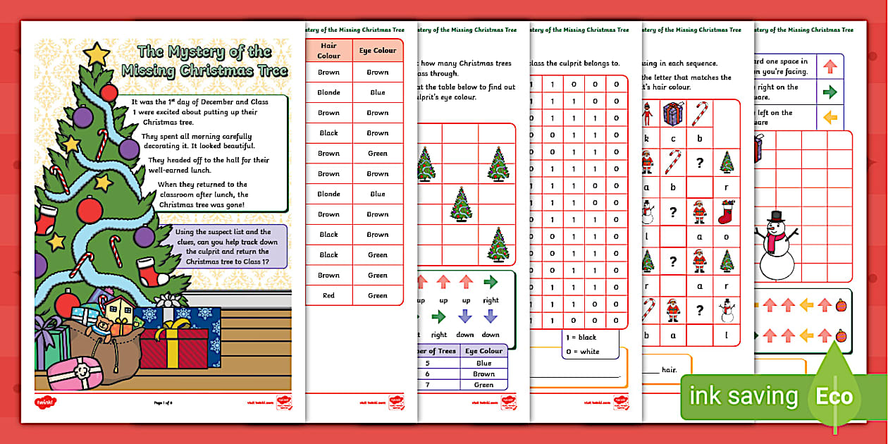 KS1 Christmas Coding Mystery - Twinkl KS1 (teacher made)