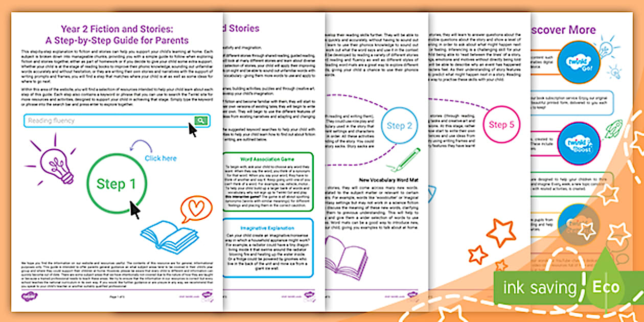 Year 2 Fiction and Stories: Parent Guide and Activities Pack