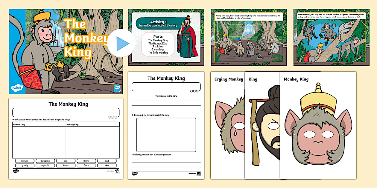 The Monkey King Presentation Teaching Pack (teacher made)