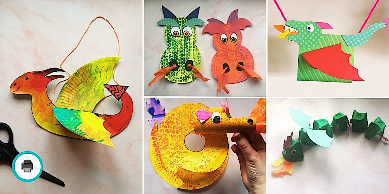 Dragon Craft Pack | Fantasy Crafts (Teacher-Made) - Twinkl