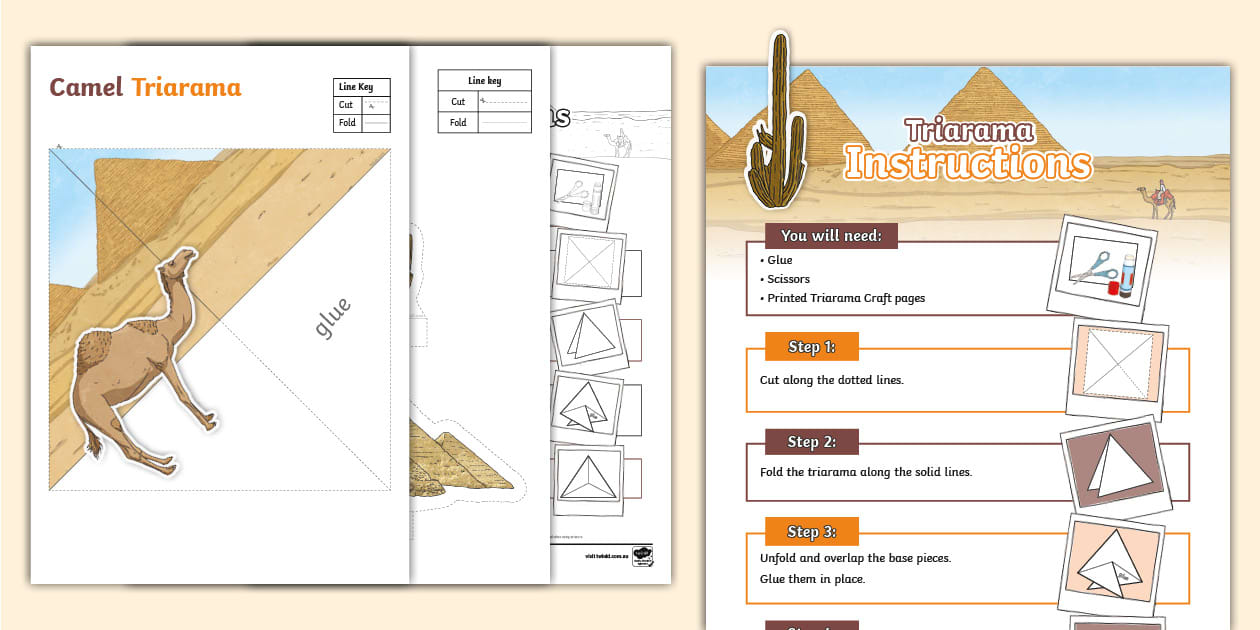 Camel Triarama Craft (Teacher-Made) - Twinkl