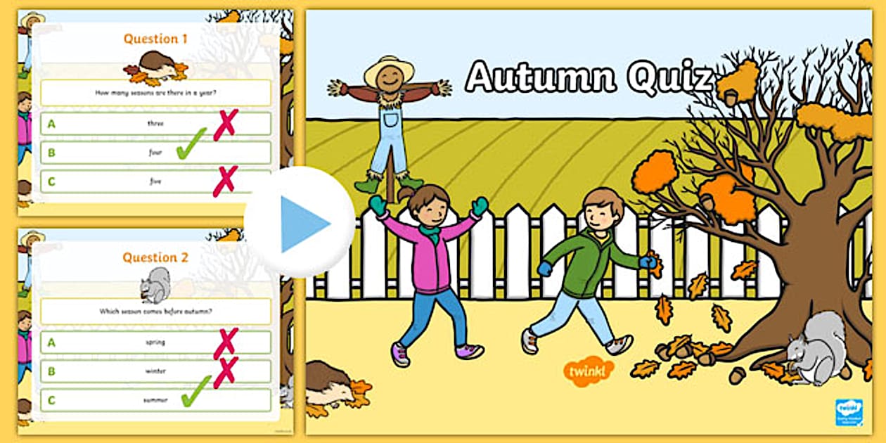 Autumn Quiz PowerPoint (teacher made) - Twinkl