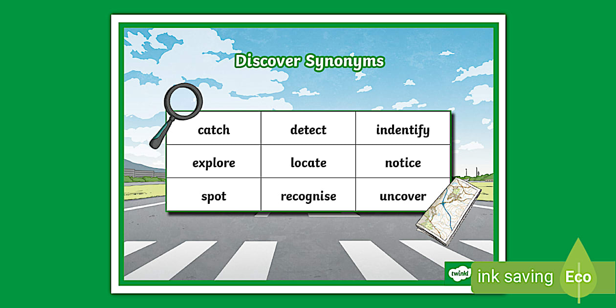Discover Synonyms Word Mat (teacher made) - Twinkl
