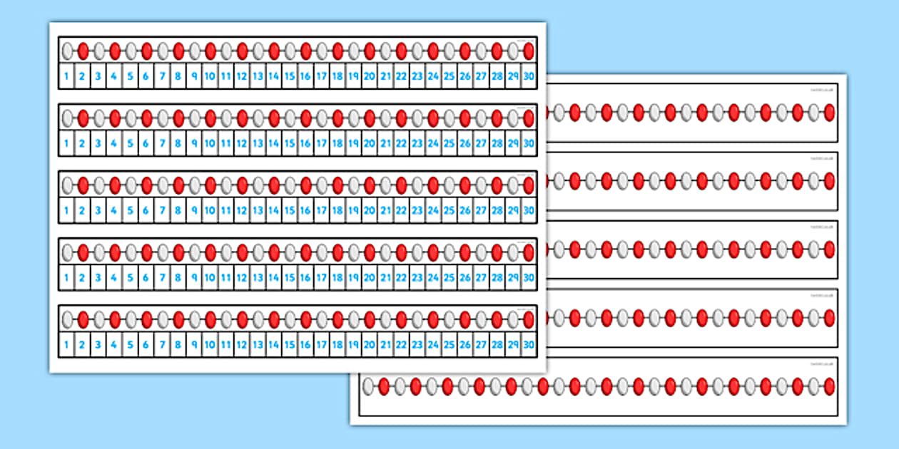 Beaded Number Line | Counting to 30 | Primary Resources