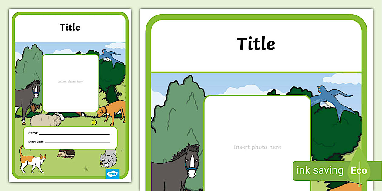 EYFS Editable Animal-Themed Learning Journey Front Cover