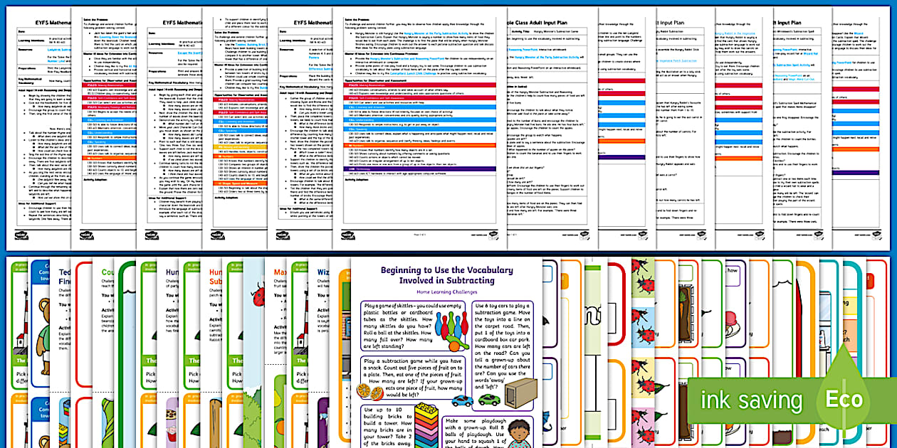EYFS Maths: Beginning to Use the Vocabulary Involved in Subtracting Adult