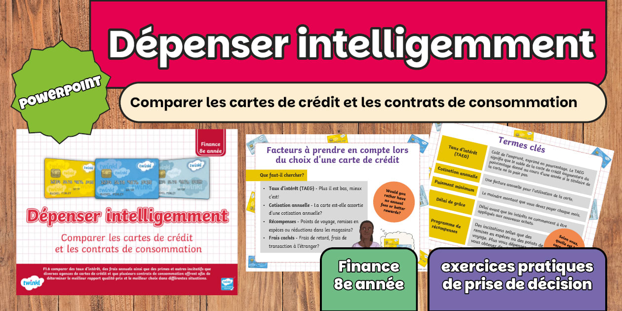 Credit Cards & Consumer Contracts PowerPoint French