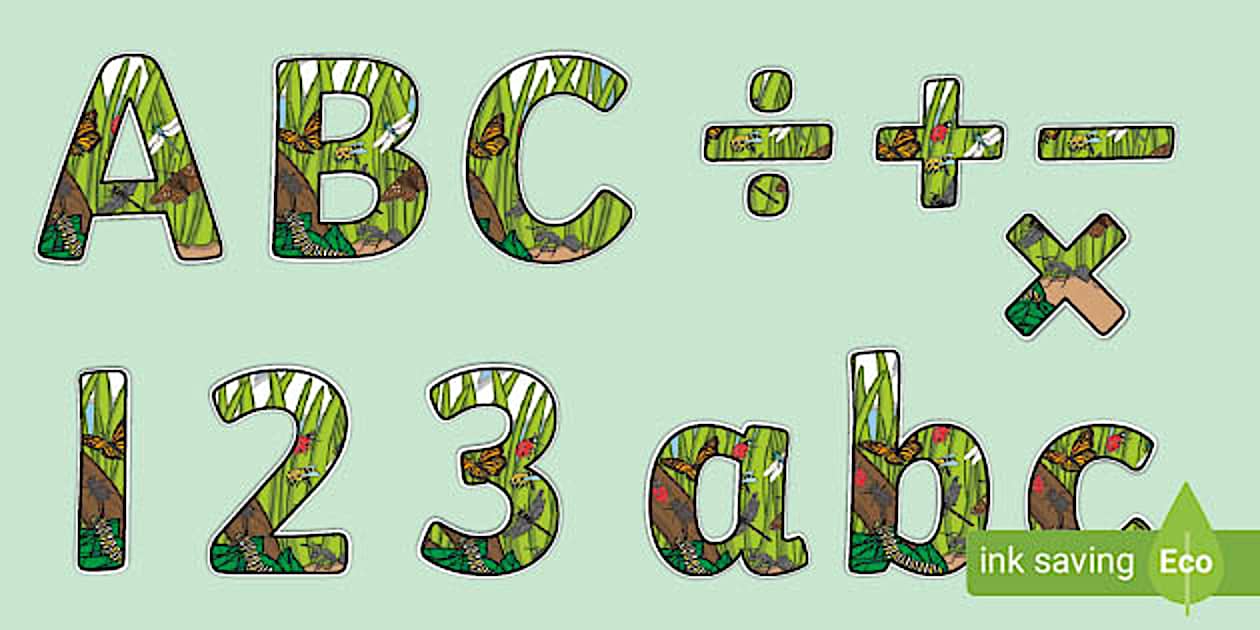 Insects Display Lettering - KS1 -Topic - Twinkl