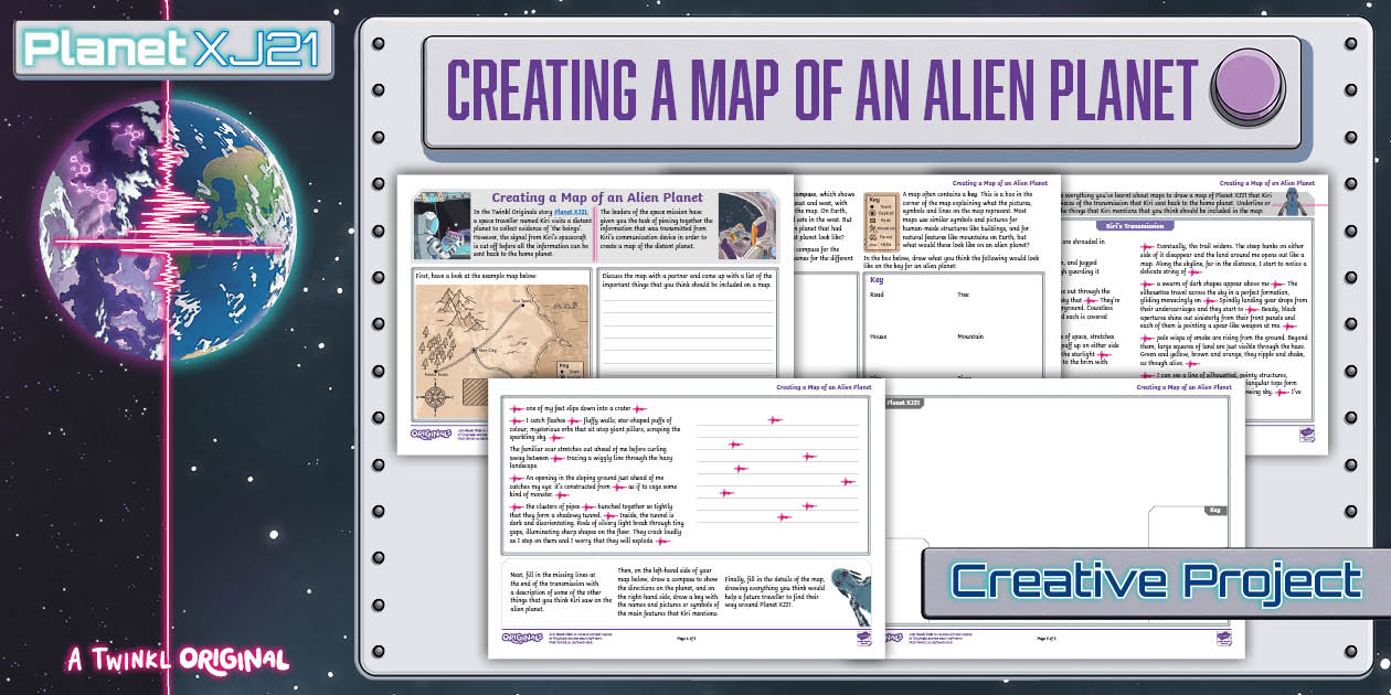 Creating a Map of an Alien Planet Ages 7–11