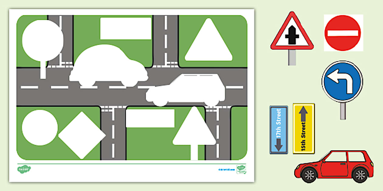 Road Sign Shape Matching Activity - Twinkl