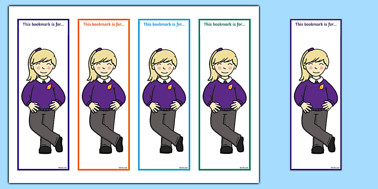 KS1 Beechleaf Story Strips: Evie - Editable Bookmarks