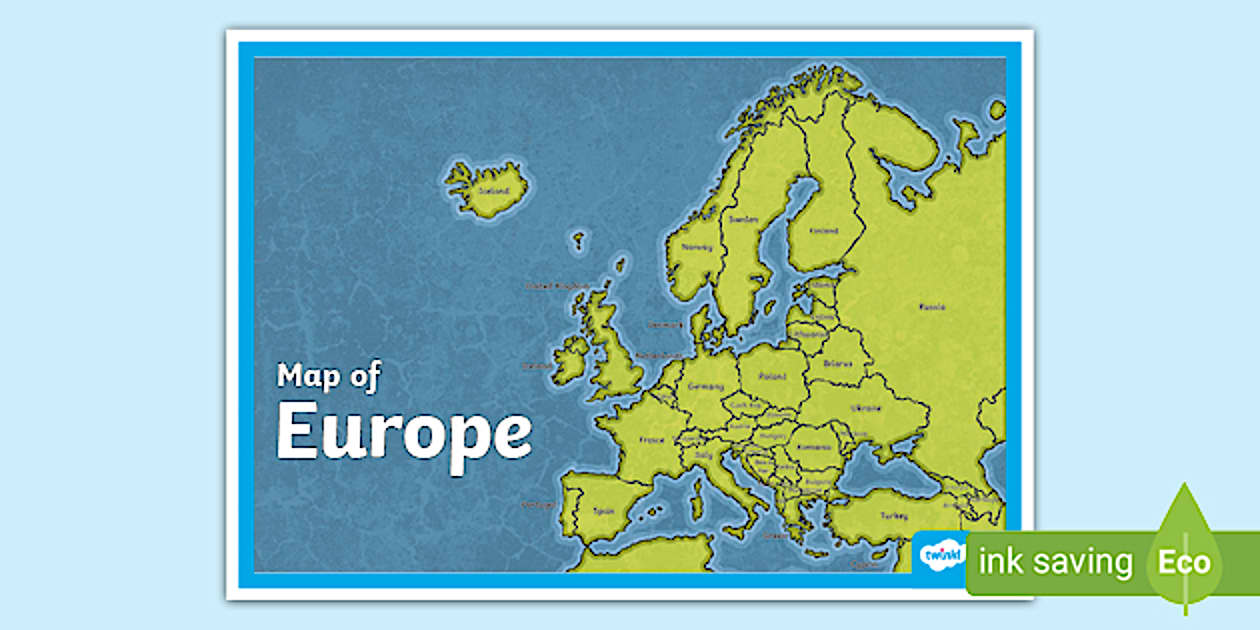 Poster of Europe | Twinkl Learning Resources - Twinkl