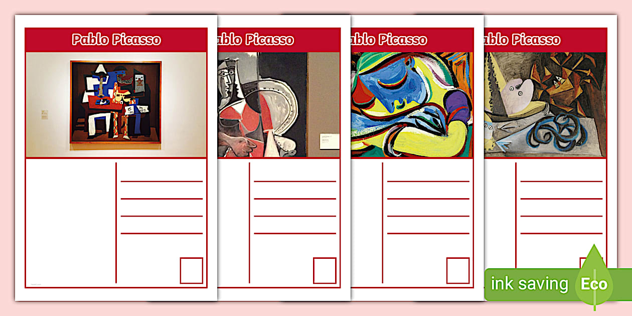 Pablo Picasso Postcards | Twinkl | KS1 | Stationery | Art