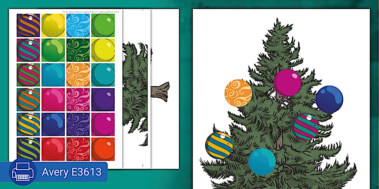 Decorate a Christmas Tree | Sticker Activity (teacher made)