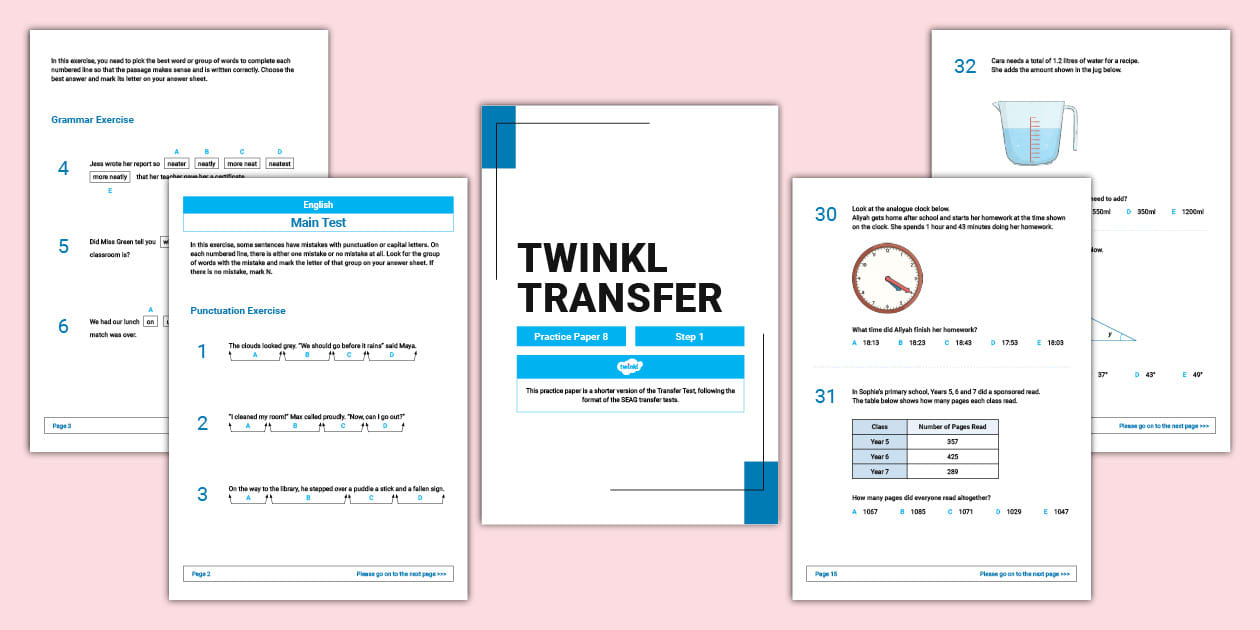 Transfer Test Step 1 Practice Paper 8 (teacher made)