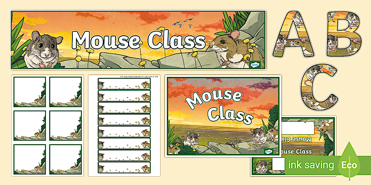 Mouse Class Display Pack - (teacher made) - Twinkl