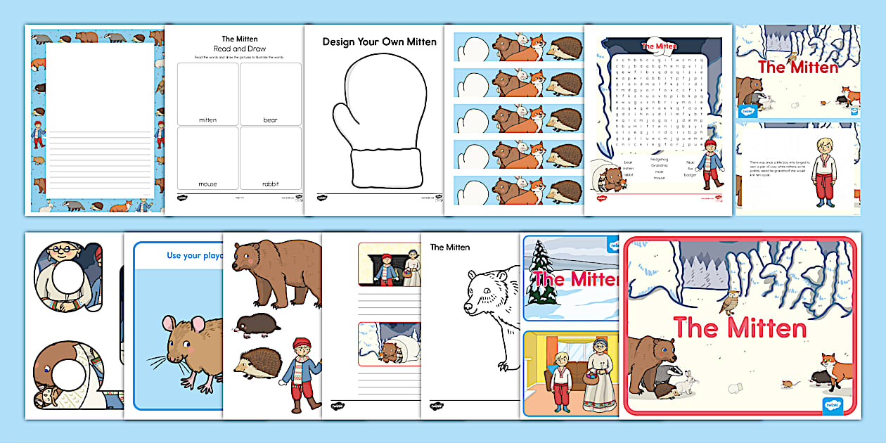 The Mitten Activity Pack to Support Teaching on The Mitten