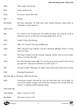 Little Red Riding Hood Play Script for Key Stage 2