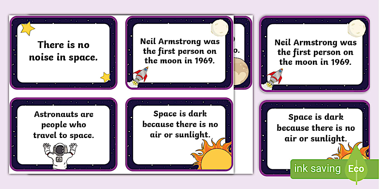 World Space Week Fact Cards (teacher made) - Twinkl