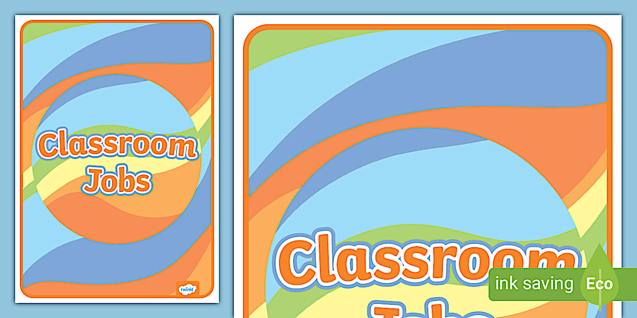 Classroom Jobs Display Poster (teacher made) - Twinkl