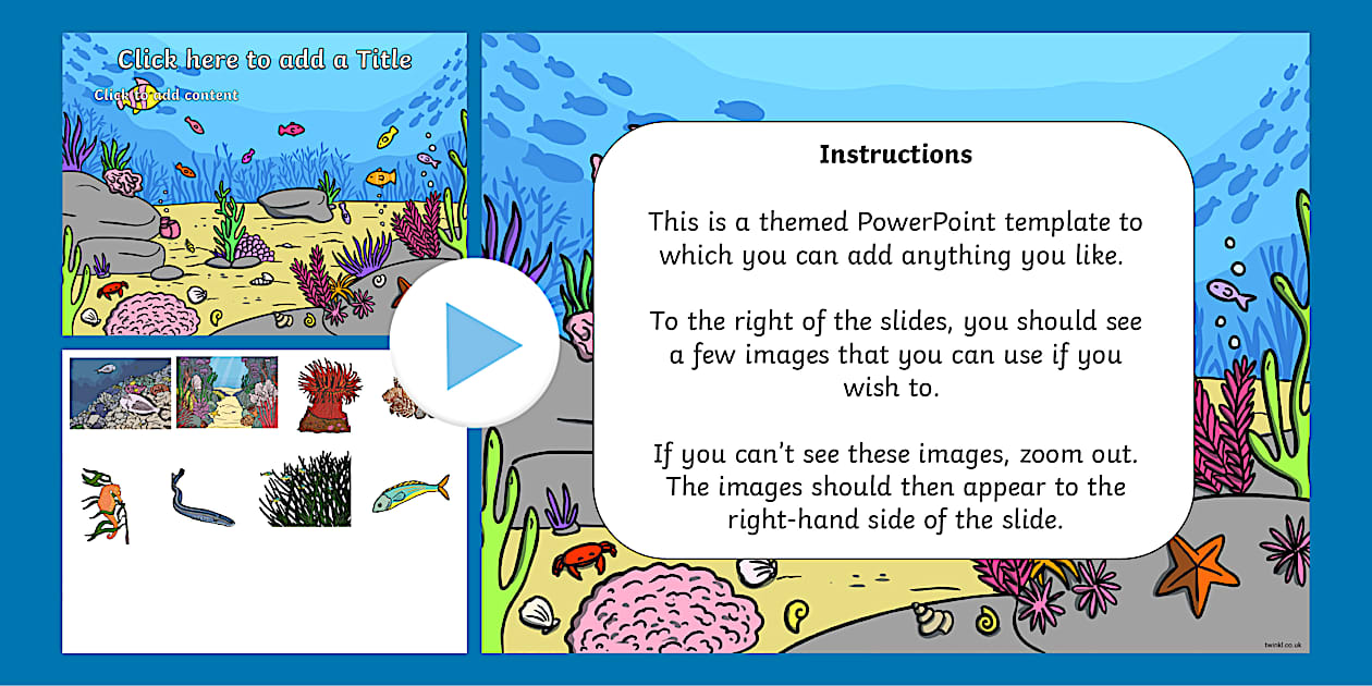 Vibrant Great Barrier Reef PowerPoint Template | Twinkl KS1