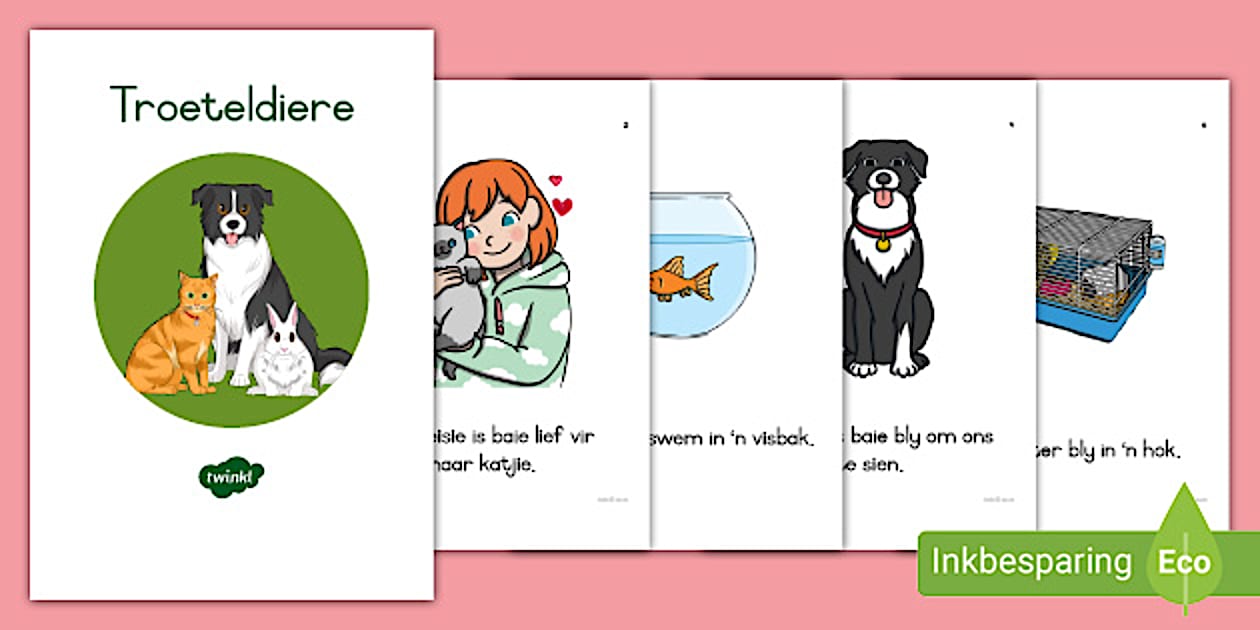 Vroeë Leeronderrig vir Graad 1 - Troeteldiere - Twinkl