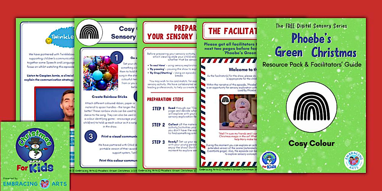 Phoebe's Green Christmas Digital SEND Sensory Show: Cosy Colour Pack 2025