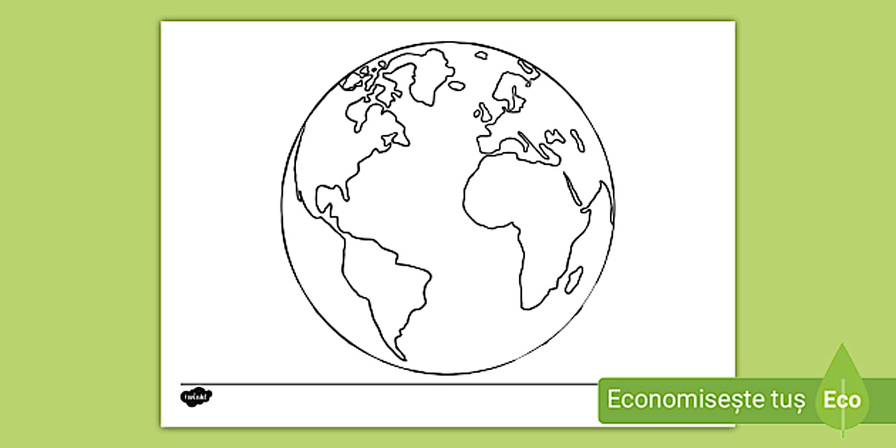 Planeta Pământ - Desen | Resurse didactice Twinkl România