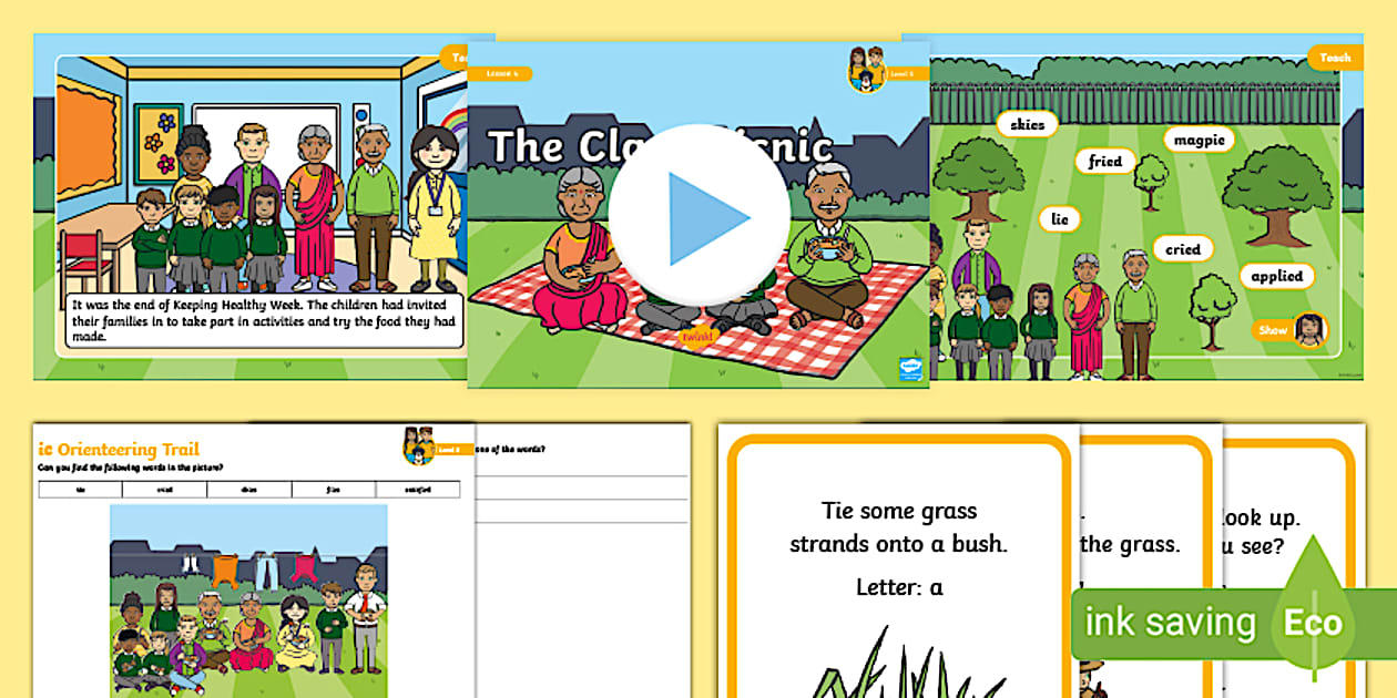 'ie' saying /igh/ Phonics Lesson Pack - Level 5 Week 3 Lesson 4