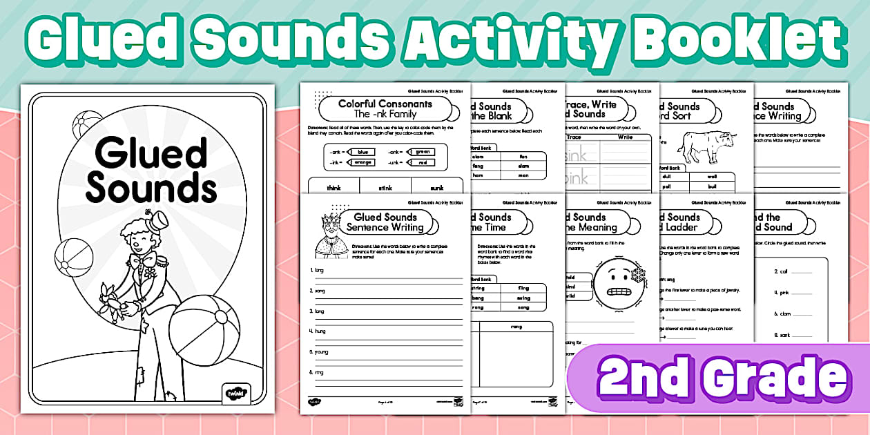 Second Grade Glued Sounds Activity Booklet