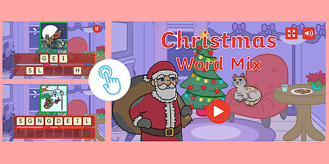 Interactive Christmas Word Mix Game | Twinkl Go! - Twinkl