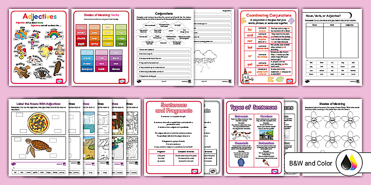 First Grade Grammar Activity Pack (teacher made) - Twinkl
