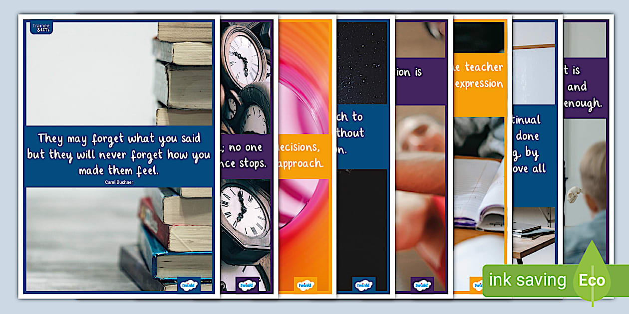 ECT Motivational Display Posters (teacher made) - Twinkl