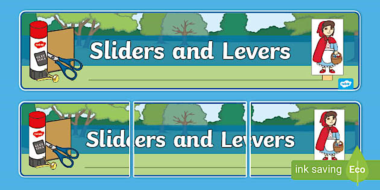 *Sliders and Levers Display Banner* - Twinkl