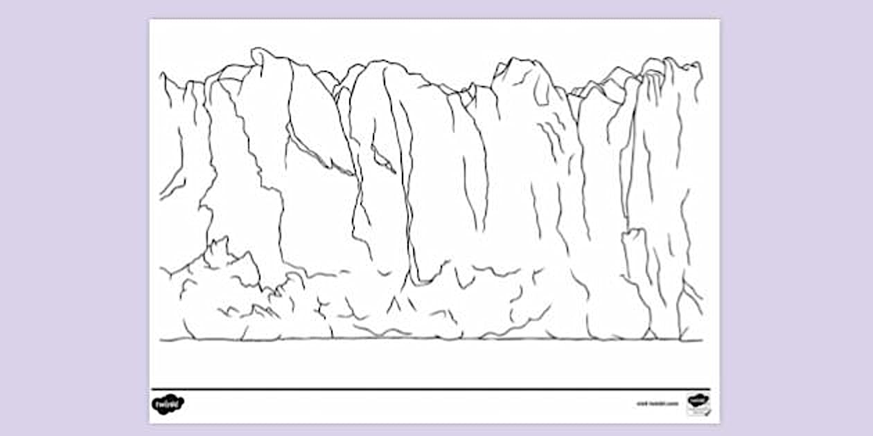 Ice Glacier Colouring | Colouring Sheets (teacher made)