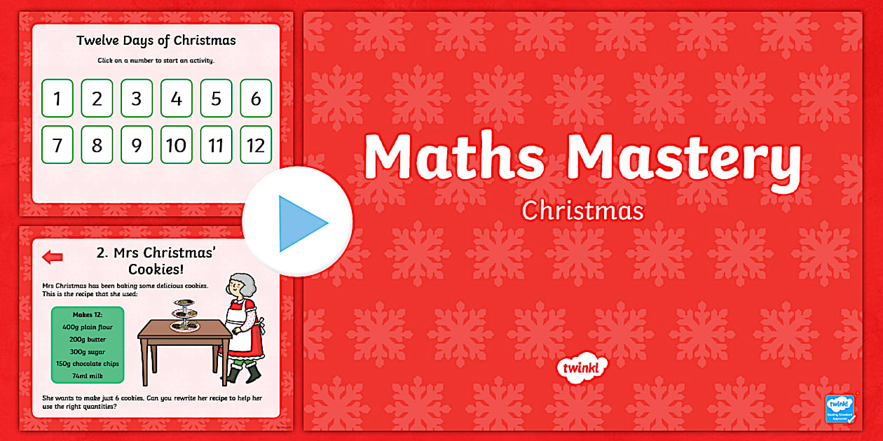 Year 2 Christmas Maths Mastery | PowerPoint Activity