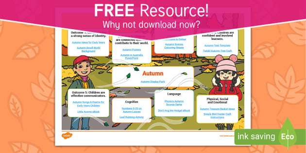 FREE! - Autumn Topic Planner (teacher made) - Twinkl