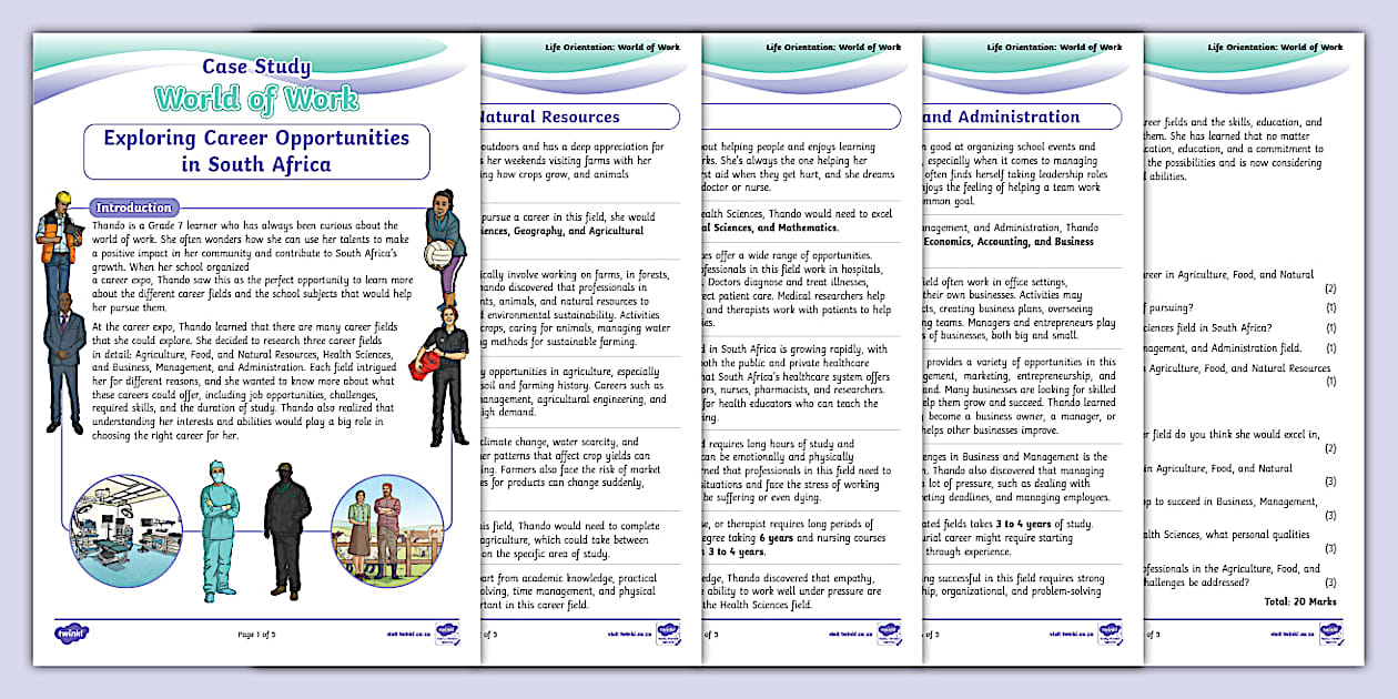 World of Work Grade 7 Case Study