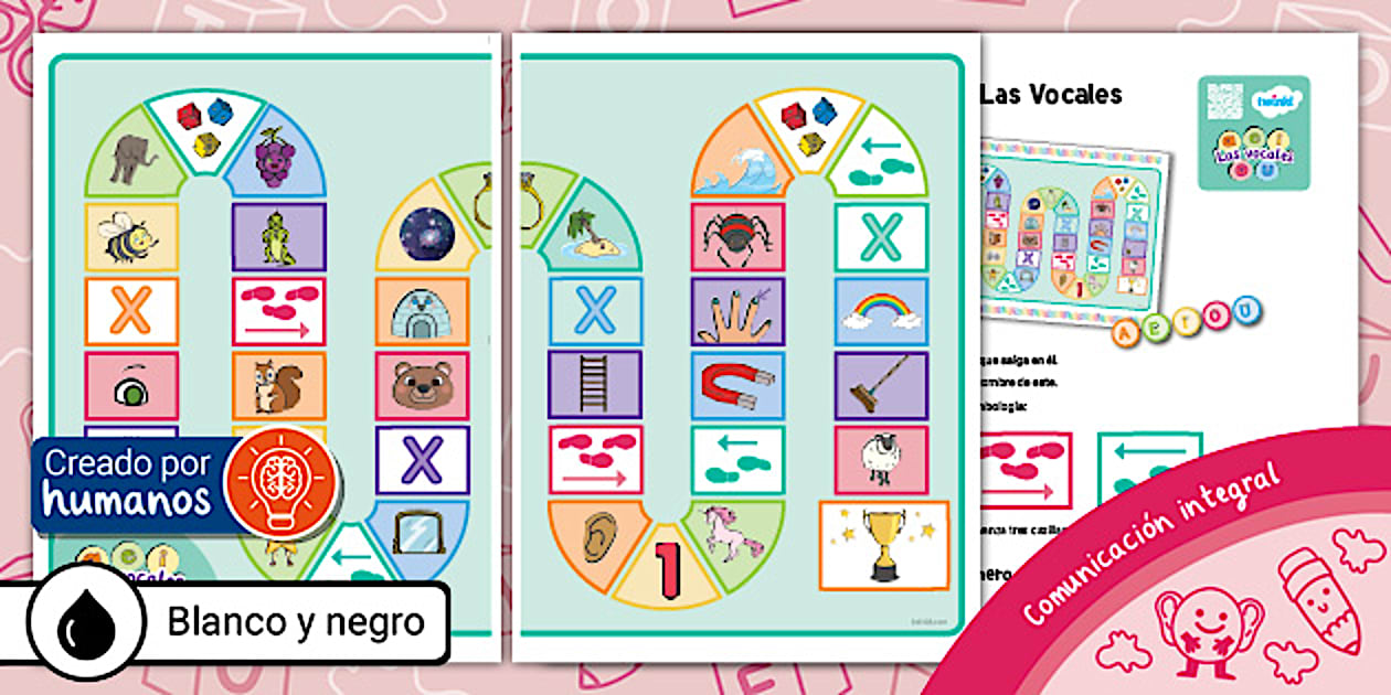 Juego mesa vocales sonido inicial (l'enseignant a fait)