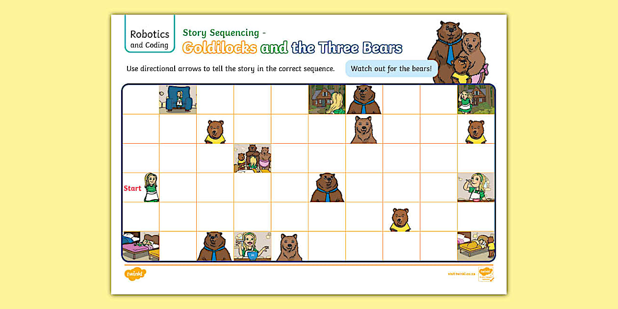 Grade 3 Sequencing - Worksheet: Goldilocks (Extra Practice)