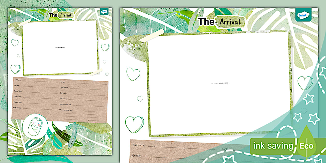 The Arrival - My Baby Journal (teacher made) - Twinkl