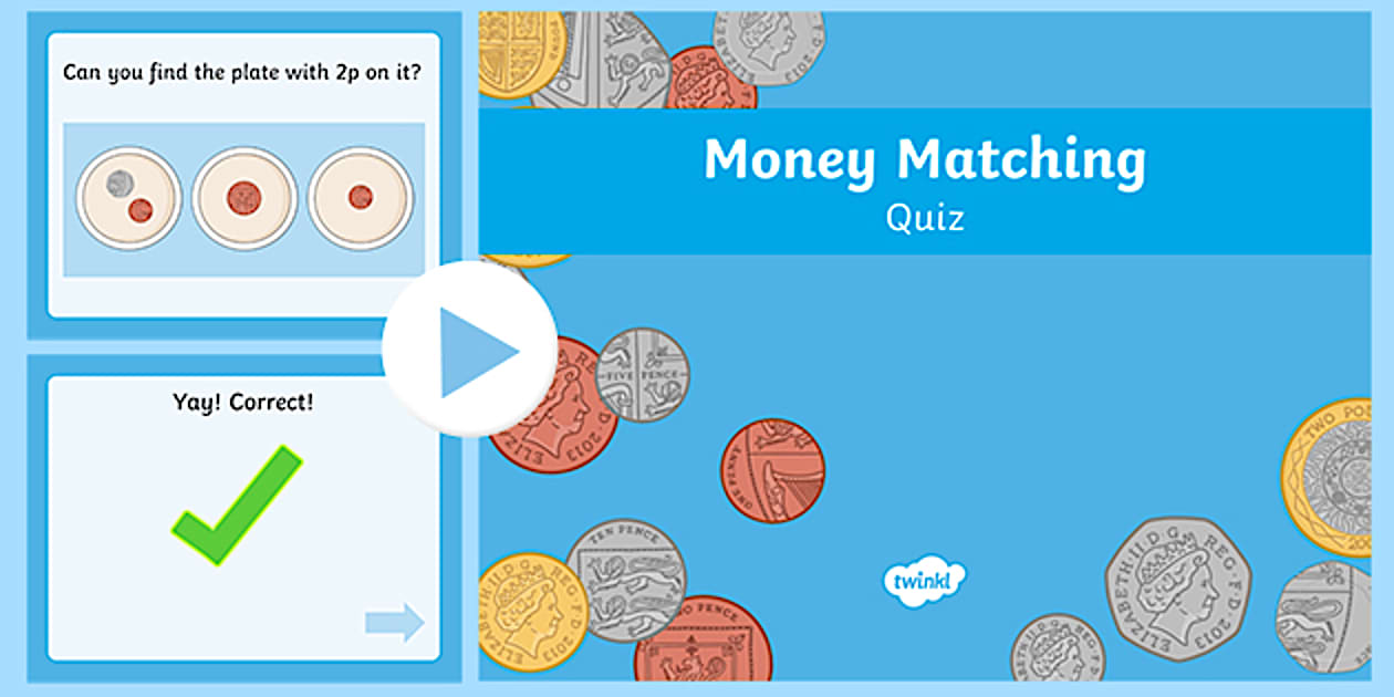 British Money Matching Activity Up To 10p (teacher made)