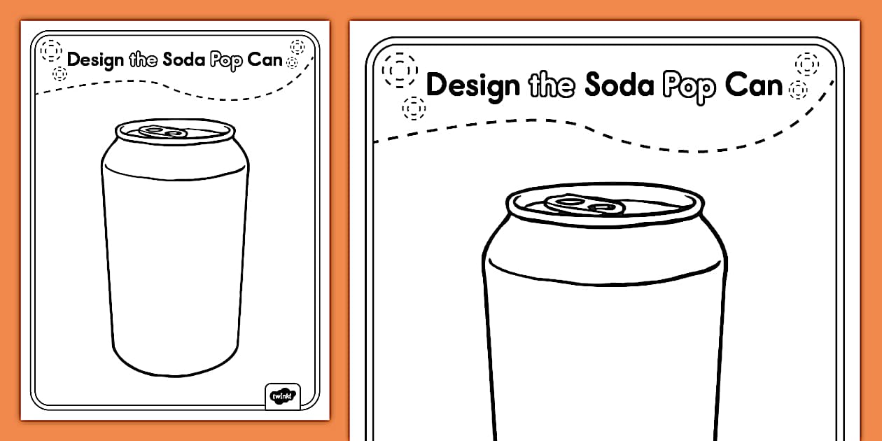 Design the Soda Pop Can (teacher made) - Twinkl