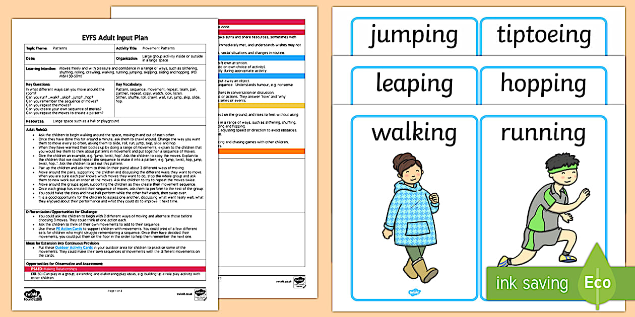 Movement Patterns Adult Input Plan and Resource Pack
