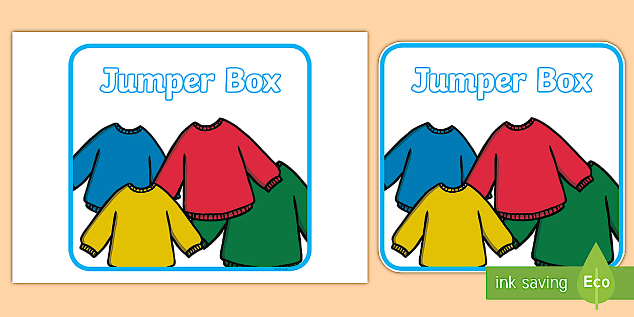 👉 Jumper Box Labels (teacher made) - Twinkl