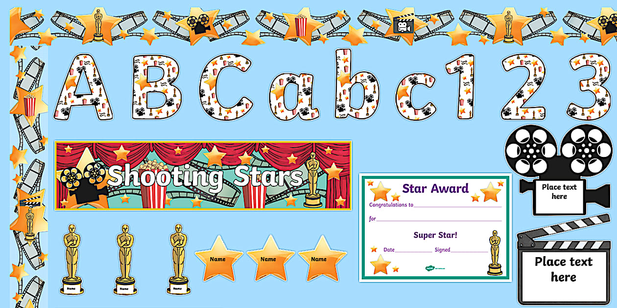 Hollywood Themed Reward Display Pack - Film Star Reward Display Pack